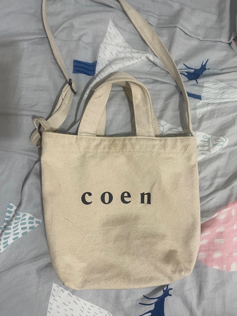 Coen 經典logo小帆布包, 她的時尚, 包包、錢包, 手提、托特包在旋轉拍賣