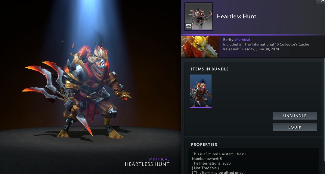 Dota Dota2 The International 10 Collector's Cache Origin of the Dark ...