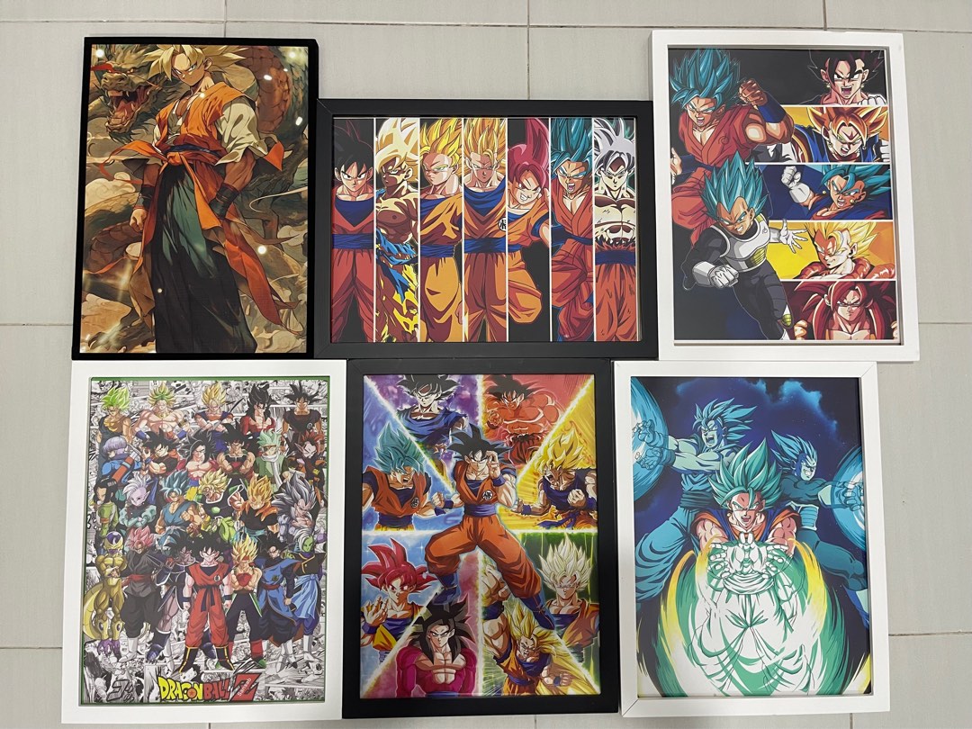 Dragon Ball Frame Goku, Vegeta, Vegito, Furniture & Home Living, Home ...