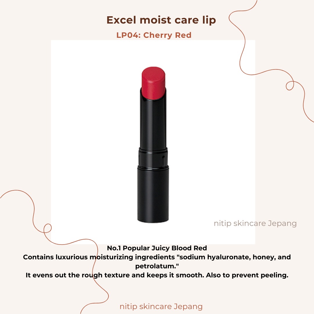 excel moist care lip original japan, Kesehatan & Kecantikan, Rias Wajah ...