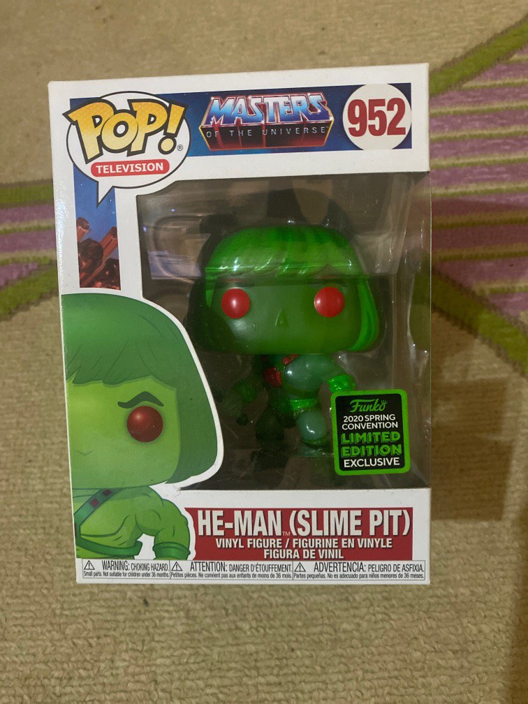 Funko pop MOTU He-Man (slime pit), Hobbies & Toys, Toys & Games on ...