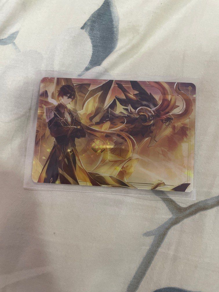 Genshin Impact zhong li card, Hobbies & Toys, Toys & Games on Carousell