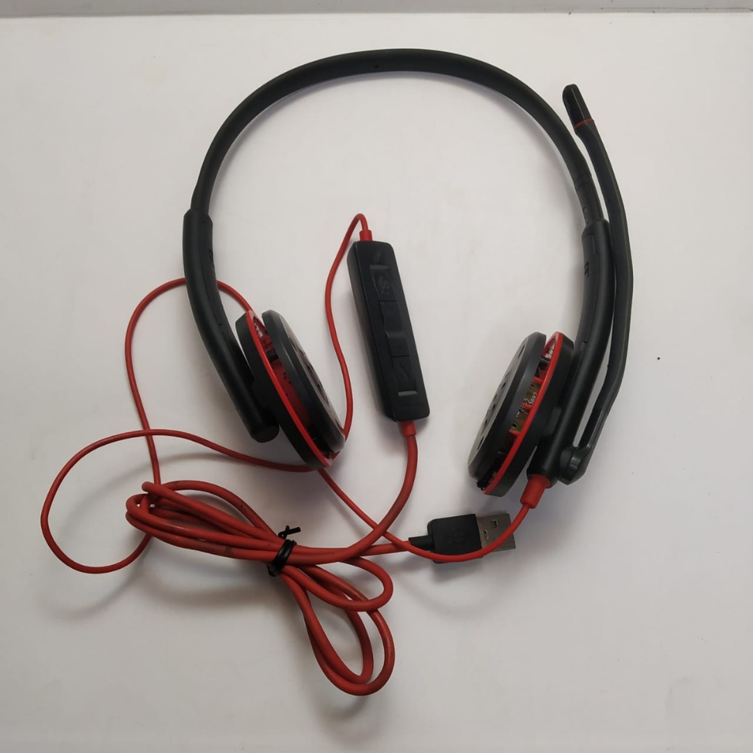 HeadPhone Plantronics Blackwire C320 Headset Stereo Bass Microphone USB ...