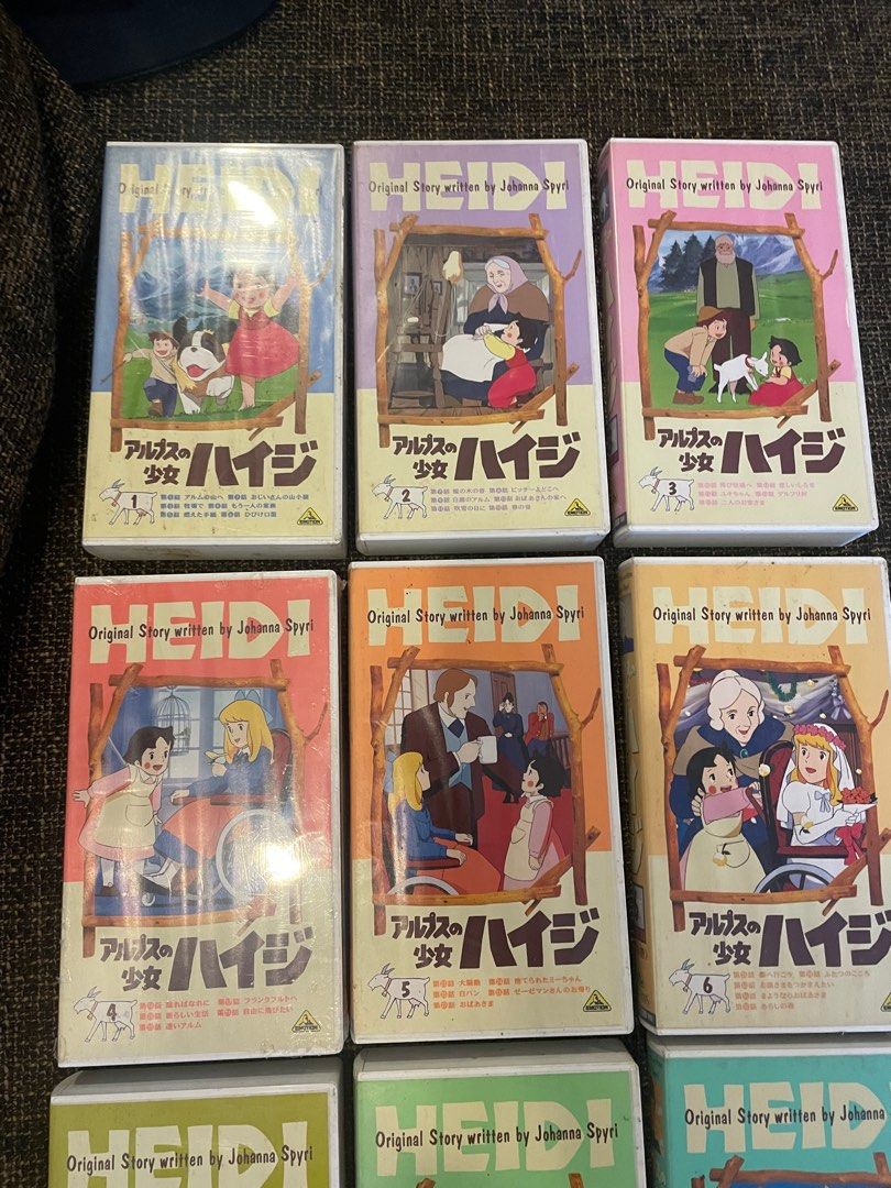 Heidi Girl of the Alps VHS Collection Volume 1-10 VTG Japanese Anime ...