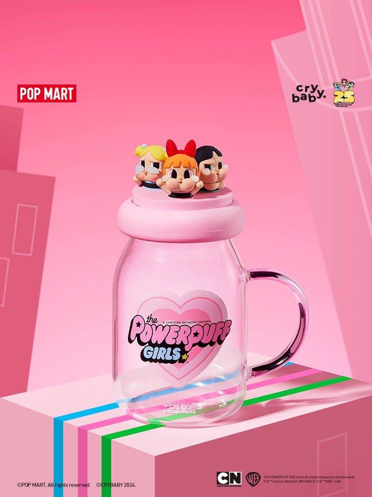 [INSTOCK] Popmart Crybaby x Powerpuff Girls PPG Series Water Mug Cup ...