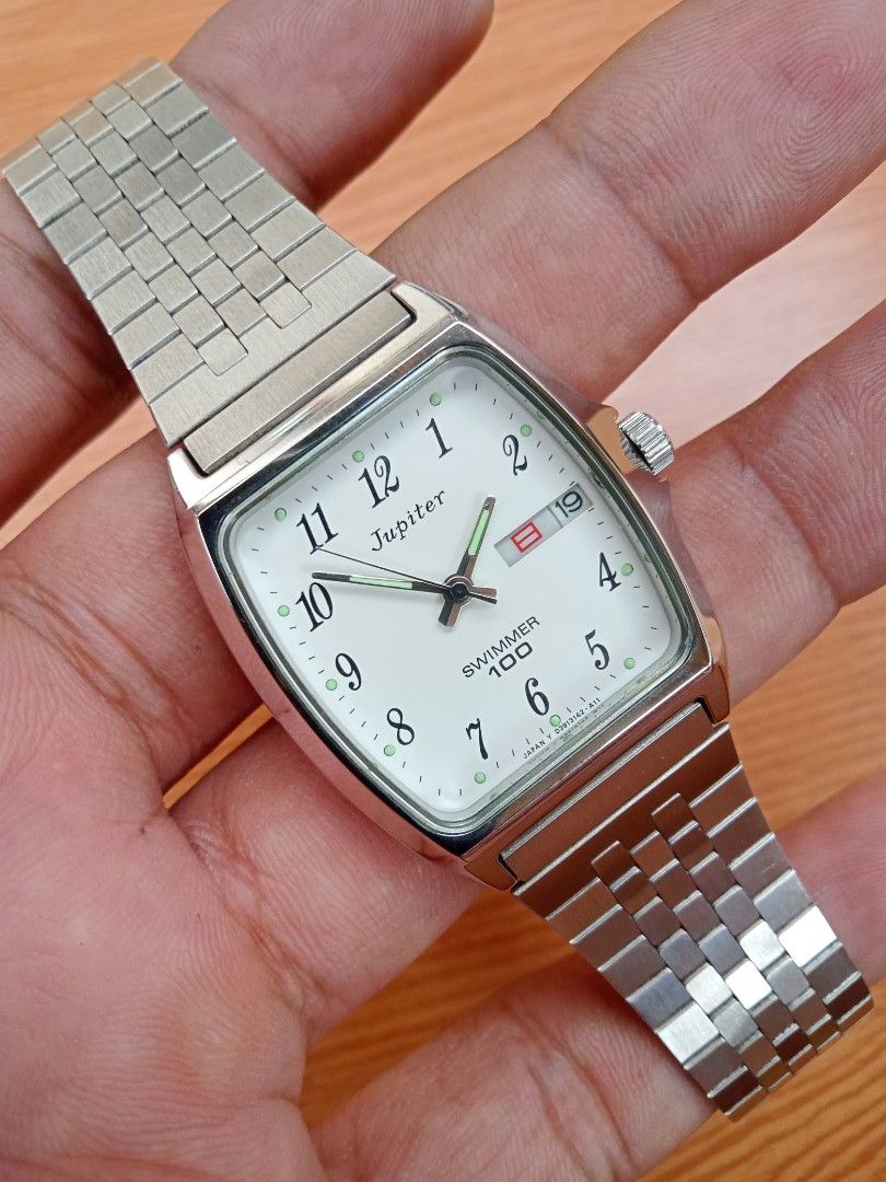Jam ORIENT tank Jupiter swimmer 100 Japan JDM like NOS no Seiko citizen ...