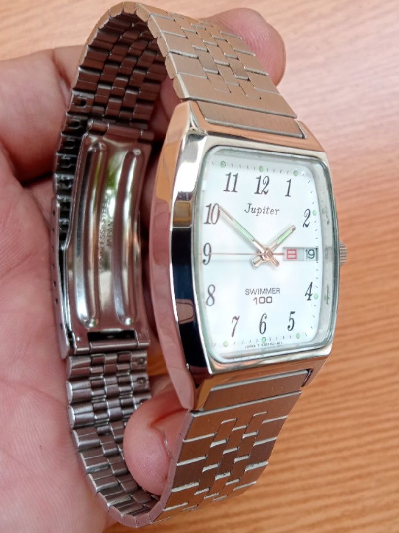 Jam ORIENT tank Jupiter swimmer 100 Japan JDM like NOS no Seiko citizen ...