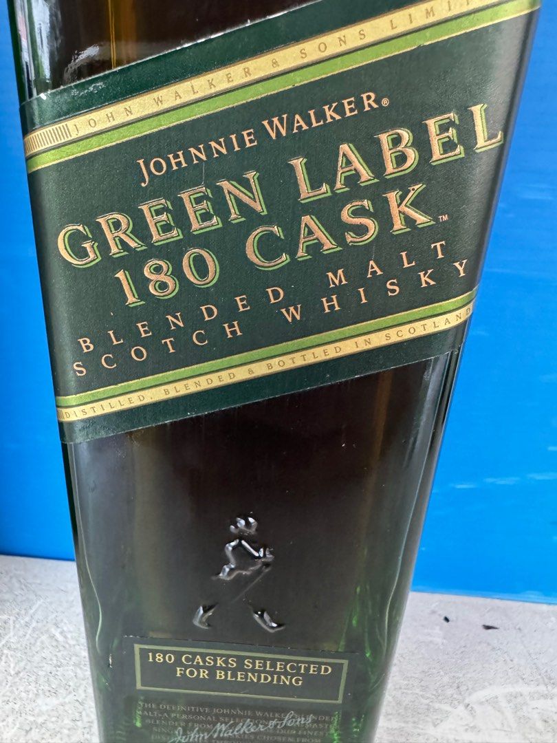 Johnnie Walker green Label 180 cask 750ml with original box, Food ...