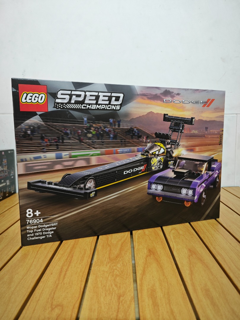 Lego 76904 Speed Champions Mopar Dodge//SRT Top Fuel Dragster and 1970 ...