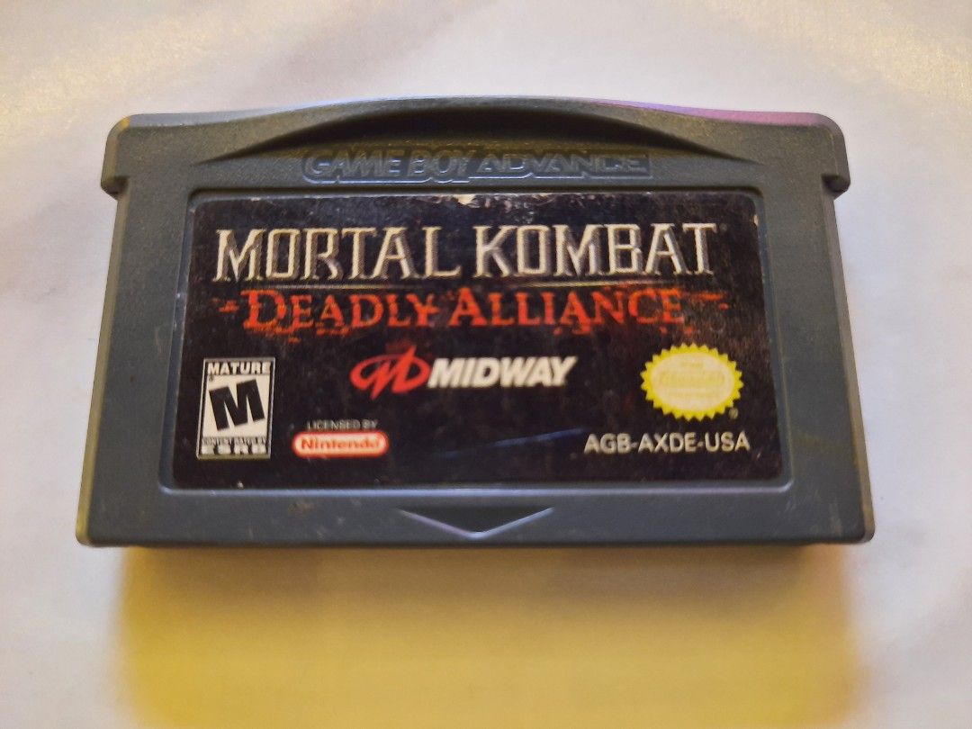 Mortal Kombat Deadly alliance orig gameboy advance game, Video Gaming ...