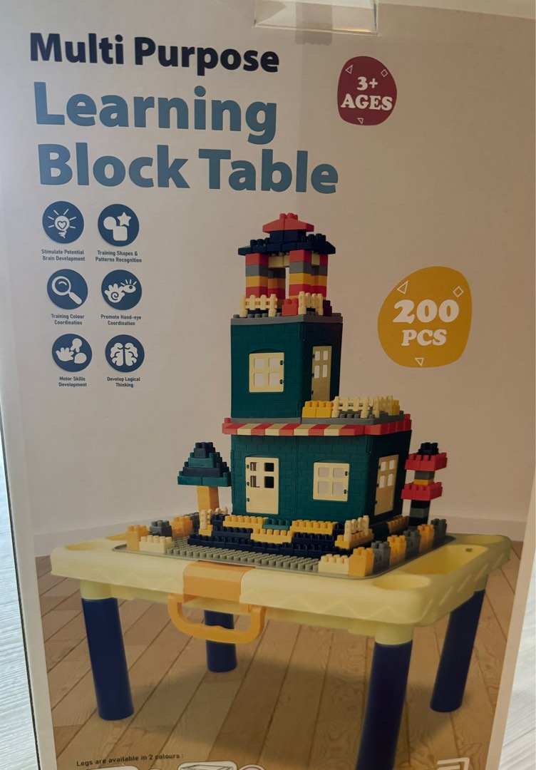 Multi Purpose Learning Block Table, Hobbies & Toys, Toys & Games on ...