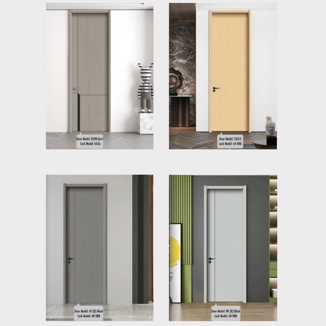 (New 2024 Launch Design) Carbon Fibre Door / HDB BTO Door and Gate ...