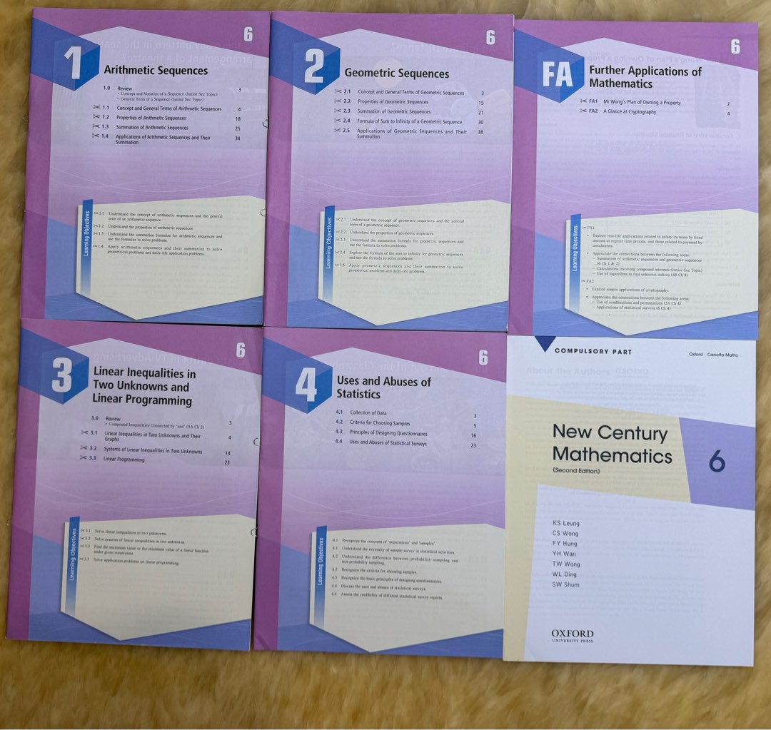 New century mathematics 2nd Edition form6 textbook, 興趣及遊戲, 書本 & 文具, 教科書 ...