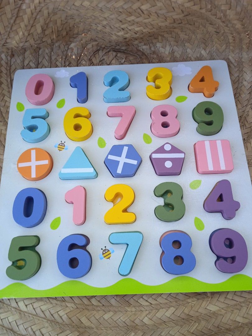 Number/Math Peg Board, Hobbies & Toys, Toys & Games on Carousell