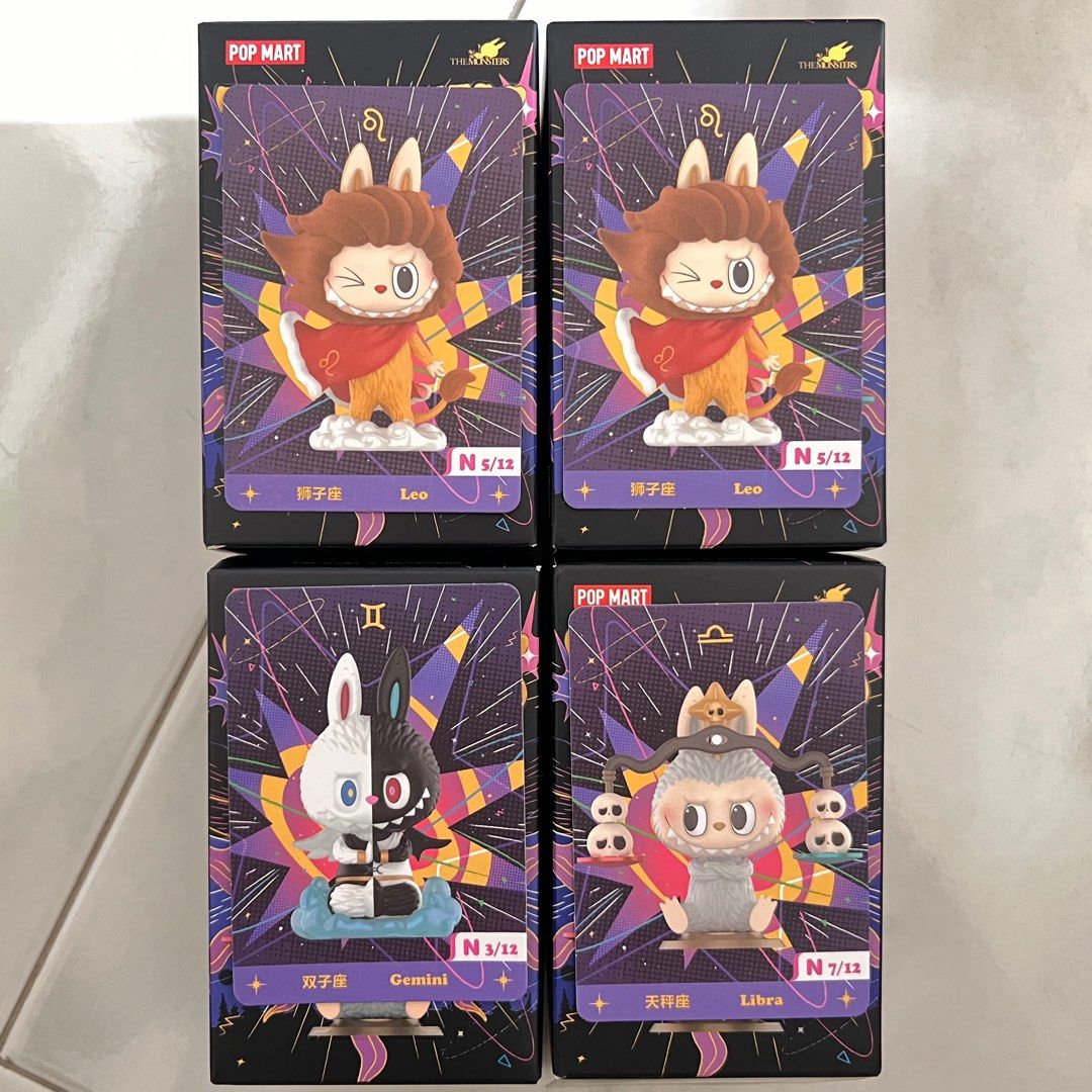 POPMART (Sealed in Foil) The Monsters Labubu Constellations, Hobbies ...