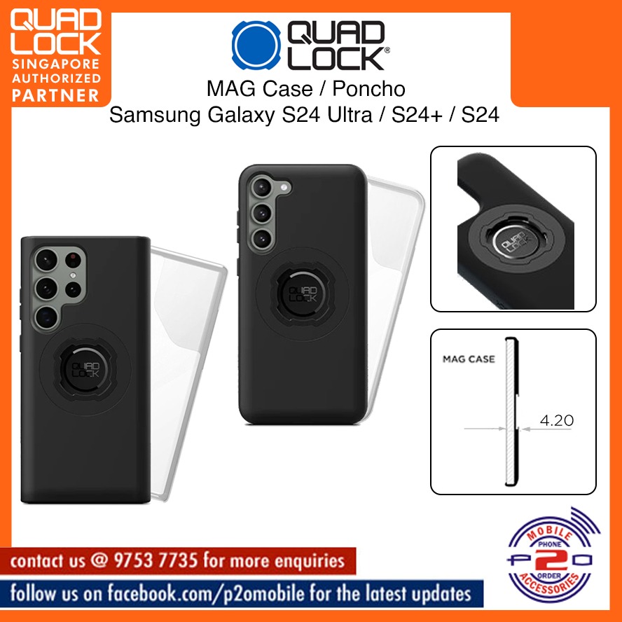 Quad Lock MAG Case / Poncho Case for Samsung Galaxy S24 Ultra / S24+ / S24, Mobile Phones ...