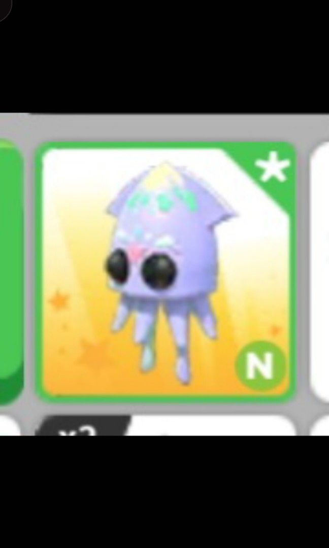 Roblox Adopt Me neon squid, Video Gaming, Video Games, Others on Carousell
