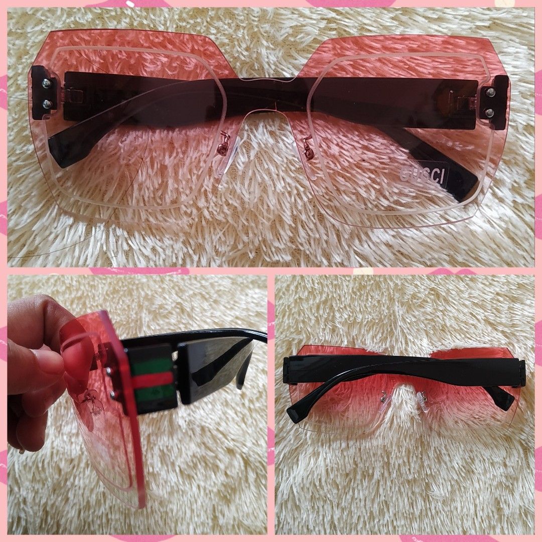 Saleee... Kacamata GC gradasi pink, Fesyen Wanita, Aksesoris di Carousell
