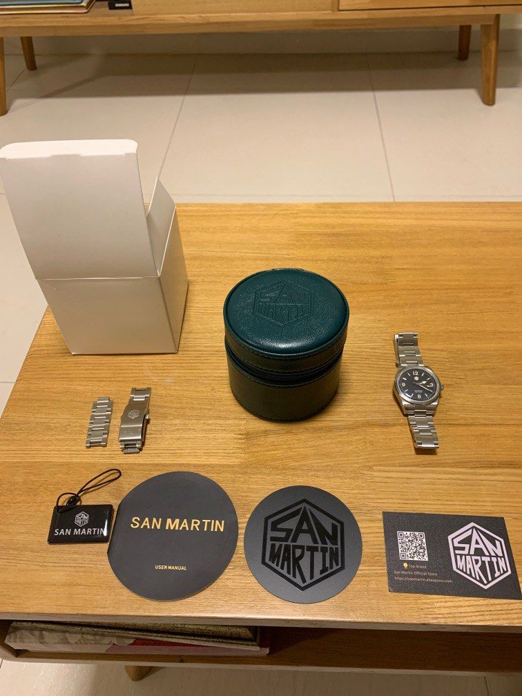 San Martin applied indices tudor ranger homage 36mm with on the fly ...