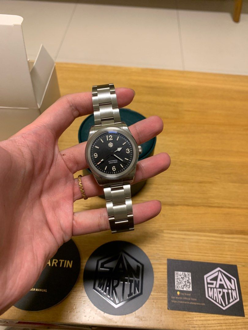 San Martin applied indices tudor ranger homage 36mm with on the fly ...