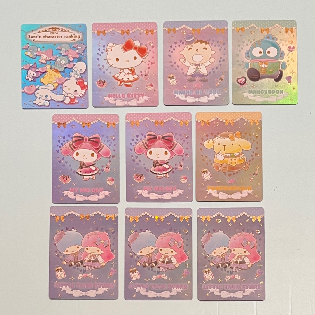 【岀售】Sanrio character ranking 主題紀念收藏卡 Sanrio卡 Sanrio咭, 社群 - Carousell