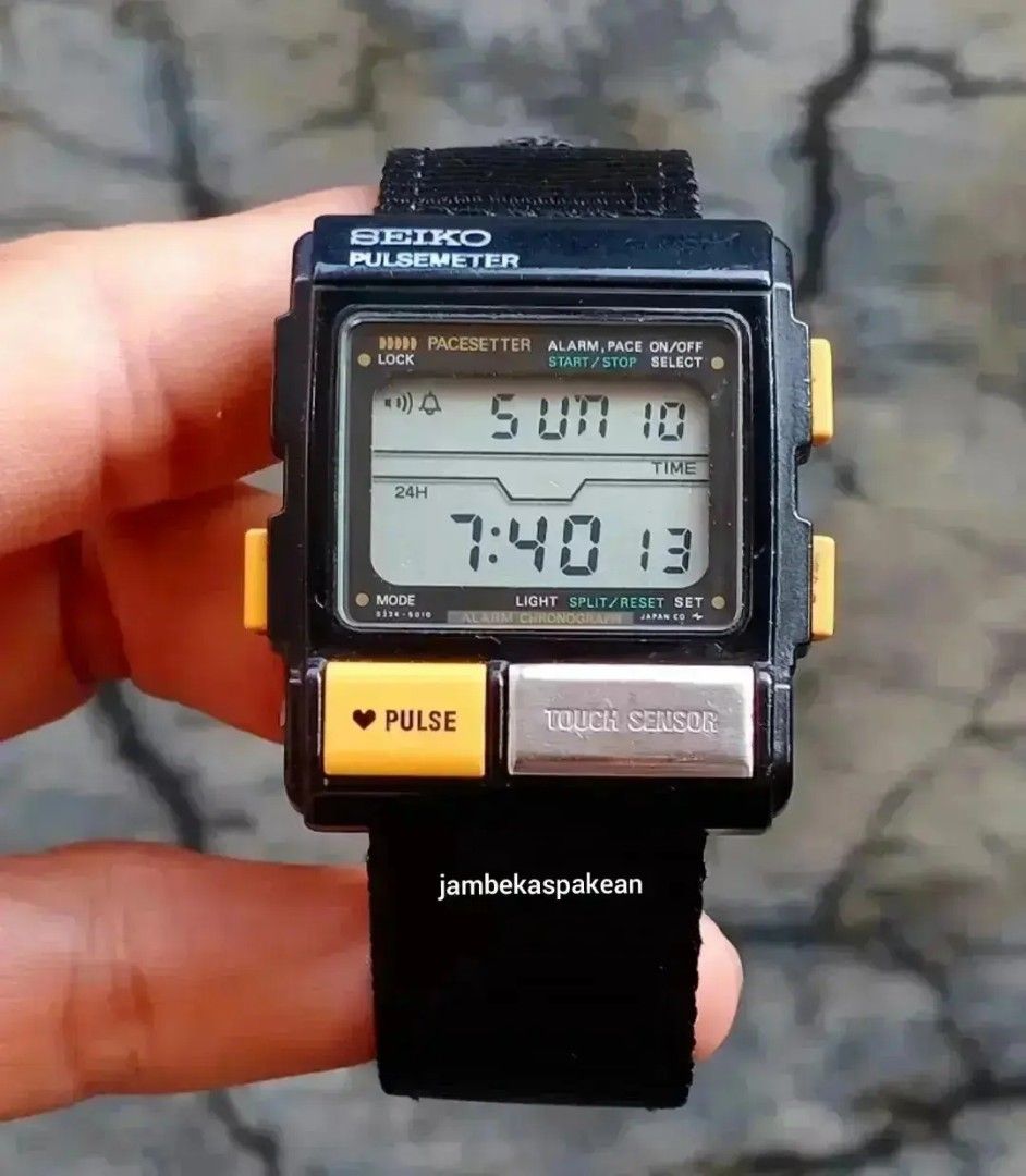 Seiko Pulse Meter S234-5000, Fesyen Pria, Jam Tangan di Carousell