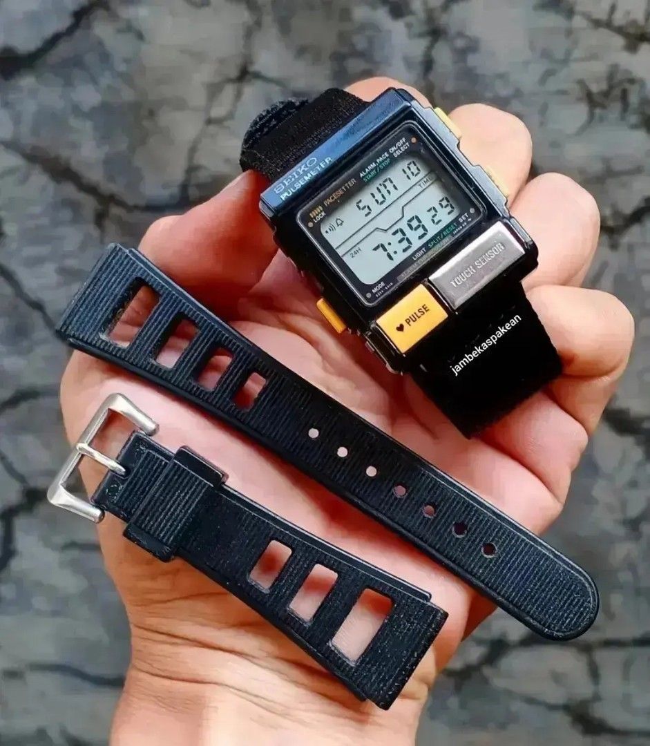 Seiko Pulse Meter S234-5000, Fesyen Pria, Jam Tangan di Carousell