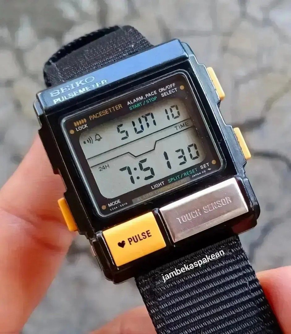 Seiko Pulse Meter S234-5000, Fesyen Pria, Jam Tangan di Carousell