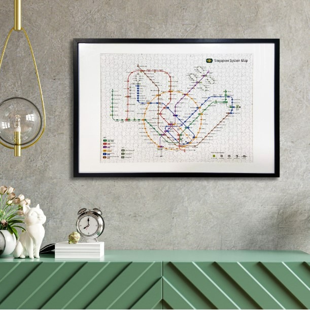 SG MRT Map Jigsaw Puzzle (1,000pcs), Hobbies & Toys, Stationery & Craft ...