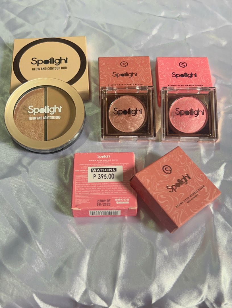 Spotlight glow and contour duo & Spotlight Rising Star Marble Blush ...