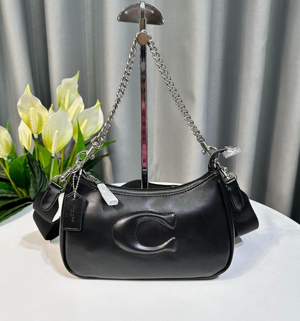 tas coach teri two way sling and shoulder bag, Barang Mewah, Tas ...