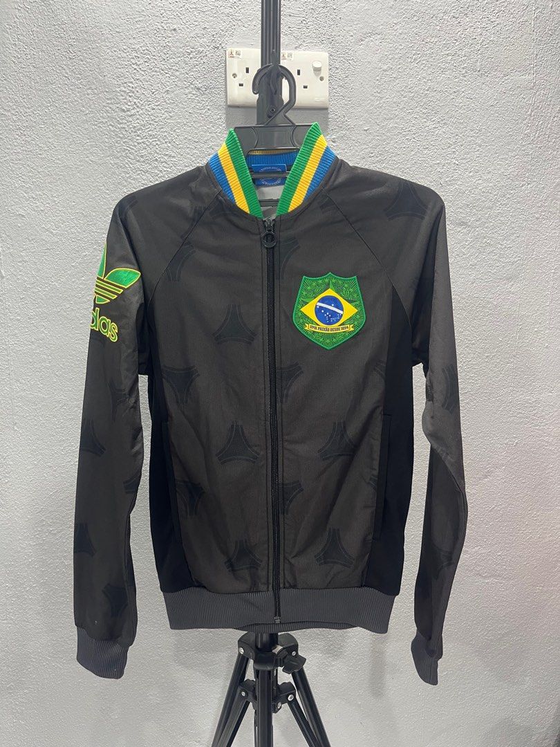 ADIDAS RETRO BRAZIL TRACKTOP, Men's Fashion, Activewear on Carousell