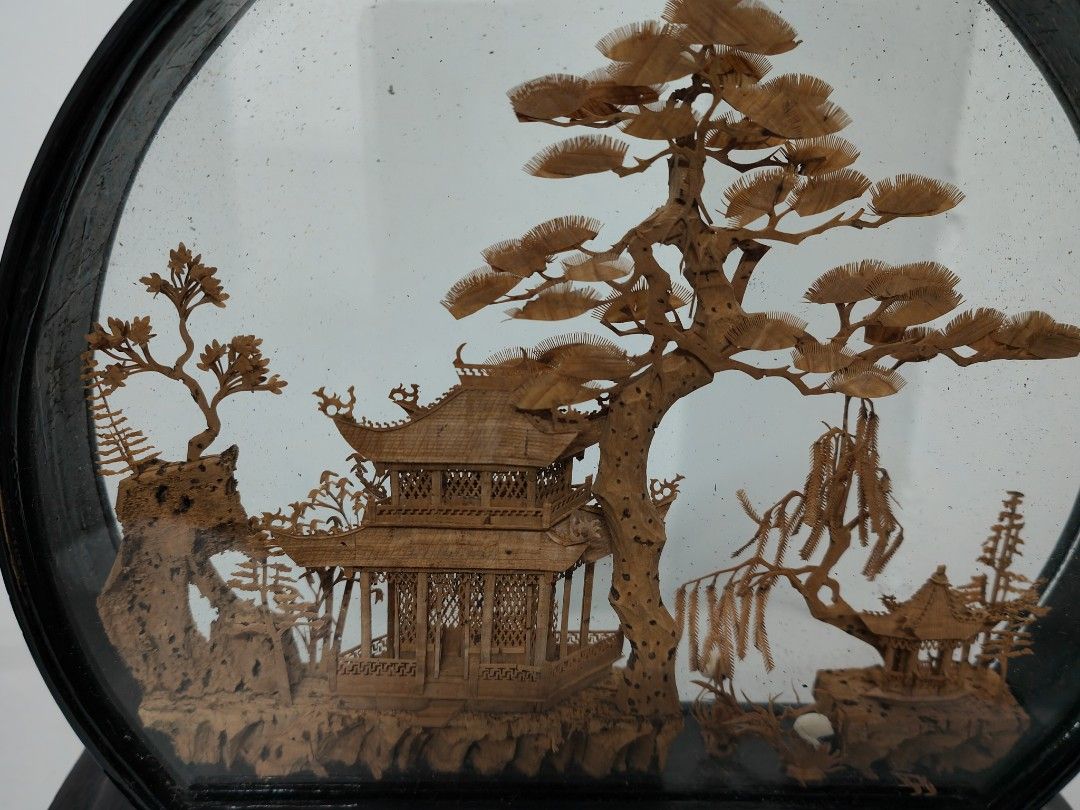 [4 for $80 + free] Traditional Chinese Cork Sculpture Carving with ...