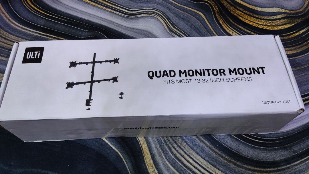 Ulti, Quad Monitor Mount, Monitor Mount, 4 monitors , Trading, Twitch ...