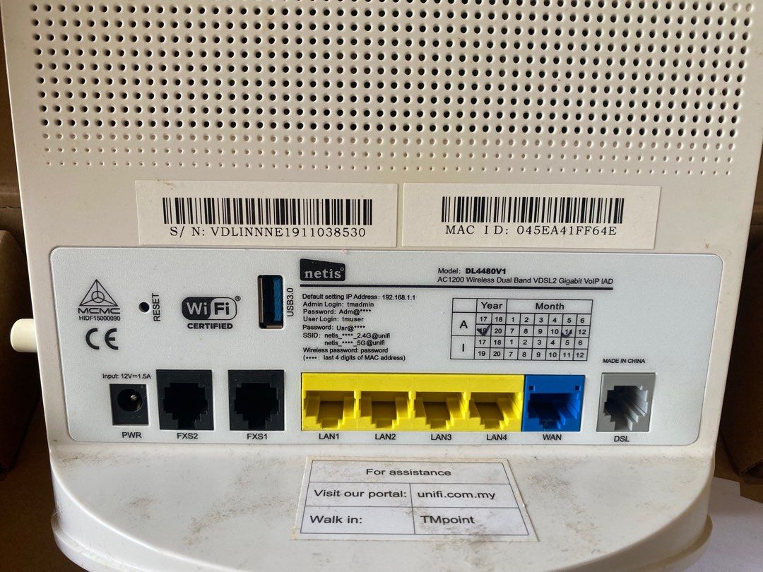 Unifi Modem Router Wi-Fi, Computers & Tech, Parts & Accessories ...