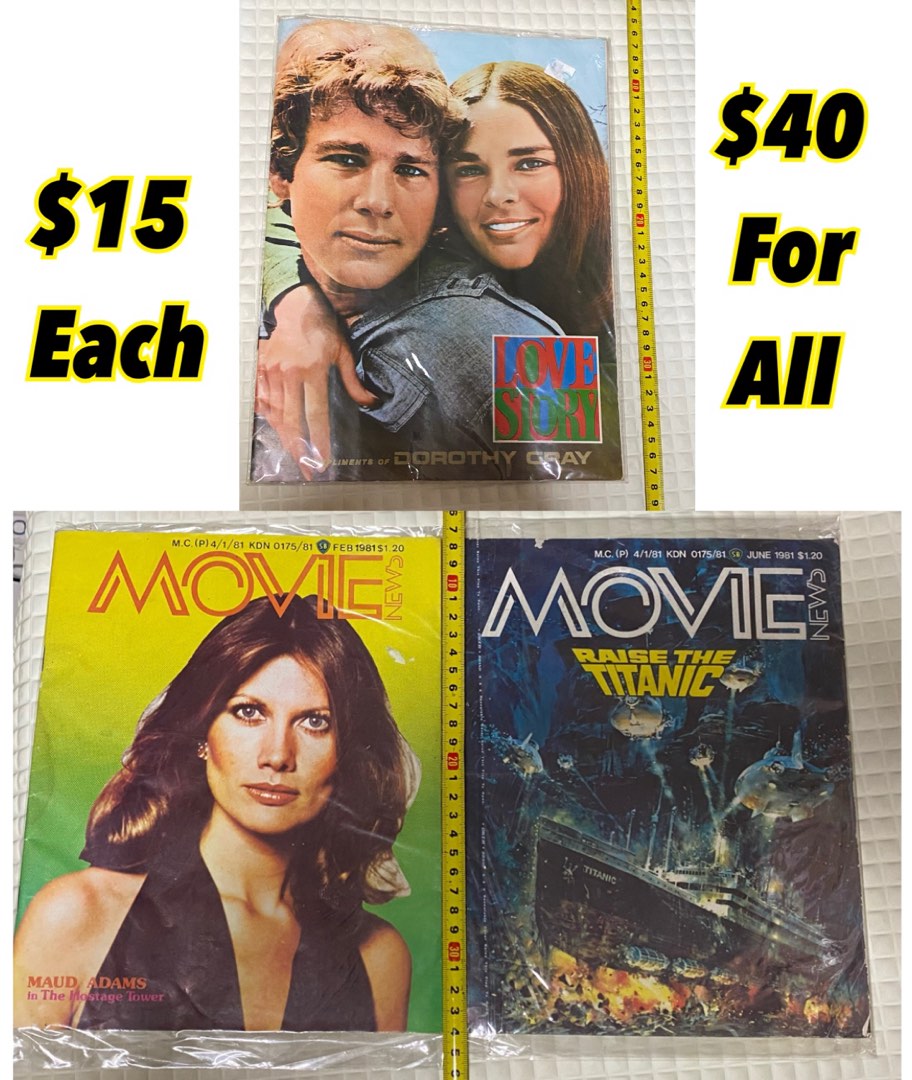 Vintage movie news magazine . Love story magazine, Hobbies & Toys ...