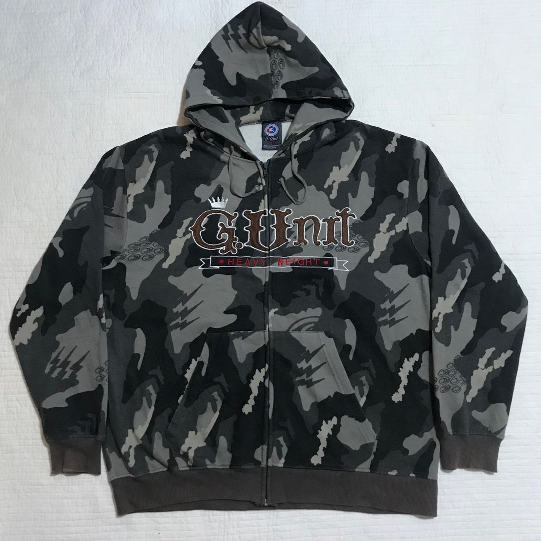 VINTAGE Y2K G UNIT HEAVYWEIGHT ZIP HOODIE JACKET, Men's Fashion, Coats ...