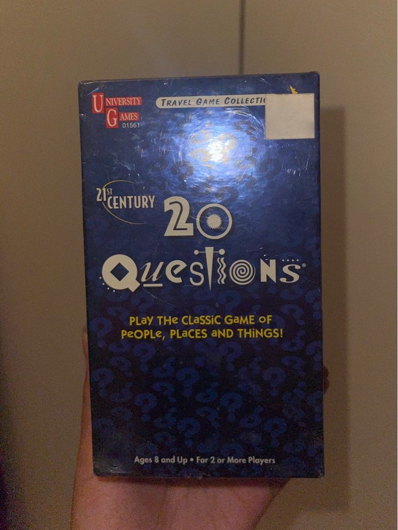 20 Questions Card game, Hobbies & Toys, Toys & Games on Carousell