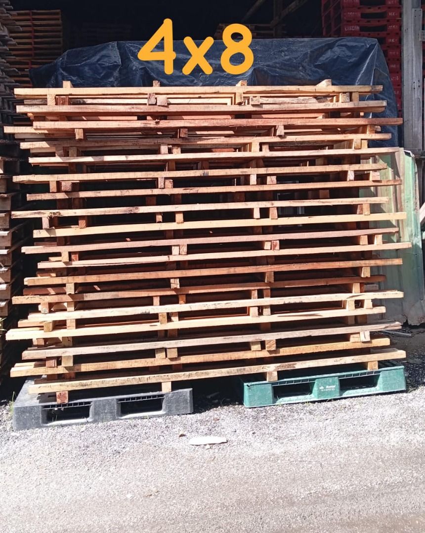 4x8 wood pallet, Furniture & Home Living, Outdoor Furniture on Carousell