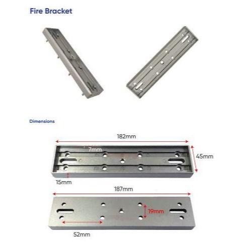 7-STAR* 600lbs Fire Rated Fire Bracket for 600lbs EM Lock Door Access ...
