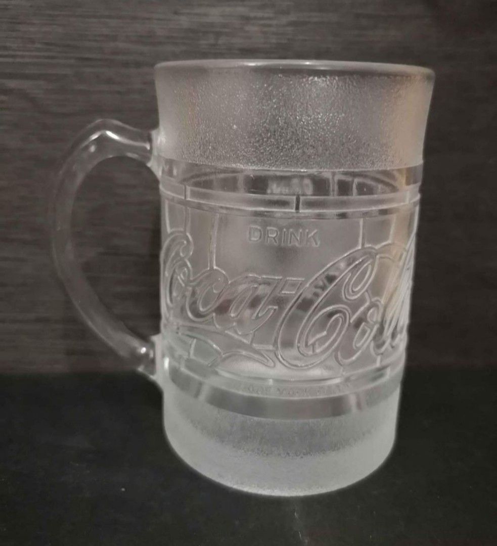 80's Vintage Coca Cola Glass Mug collection Rare, Furniture & Home ...