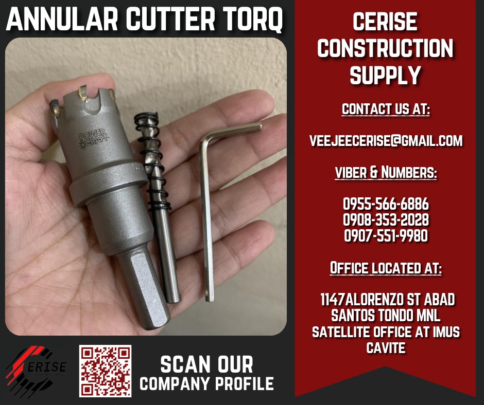 ANNULAR CUTTER TORQ, Commercial & Industrial, Construction Tools ...