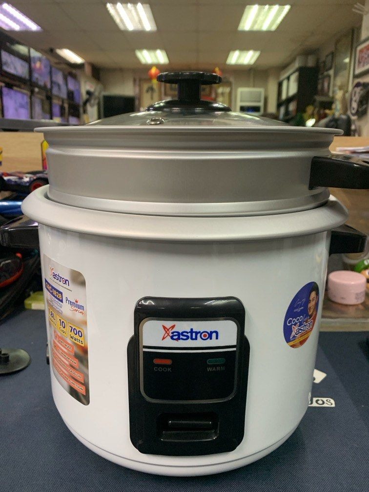 Astron GRC 1828 Premium Rice Cooker with Steamer - 220volts with dent ...
