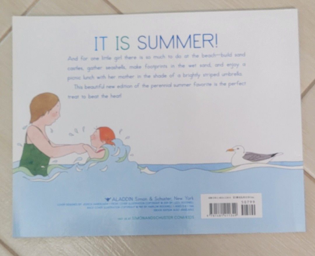 at the beach - Anne Rockwell, 興趣及遊戲, 書本 & 文具, 小說及非小說 - Carousell
