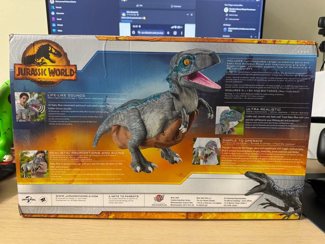 baby raptor puppet jurassic park real life size, Hobbies & Toys, Toys ...