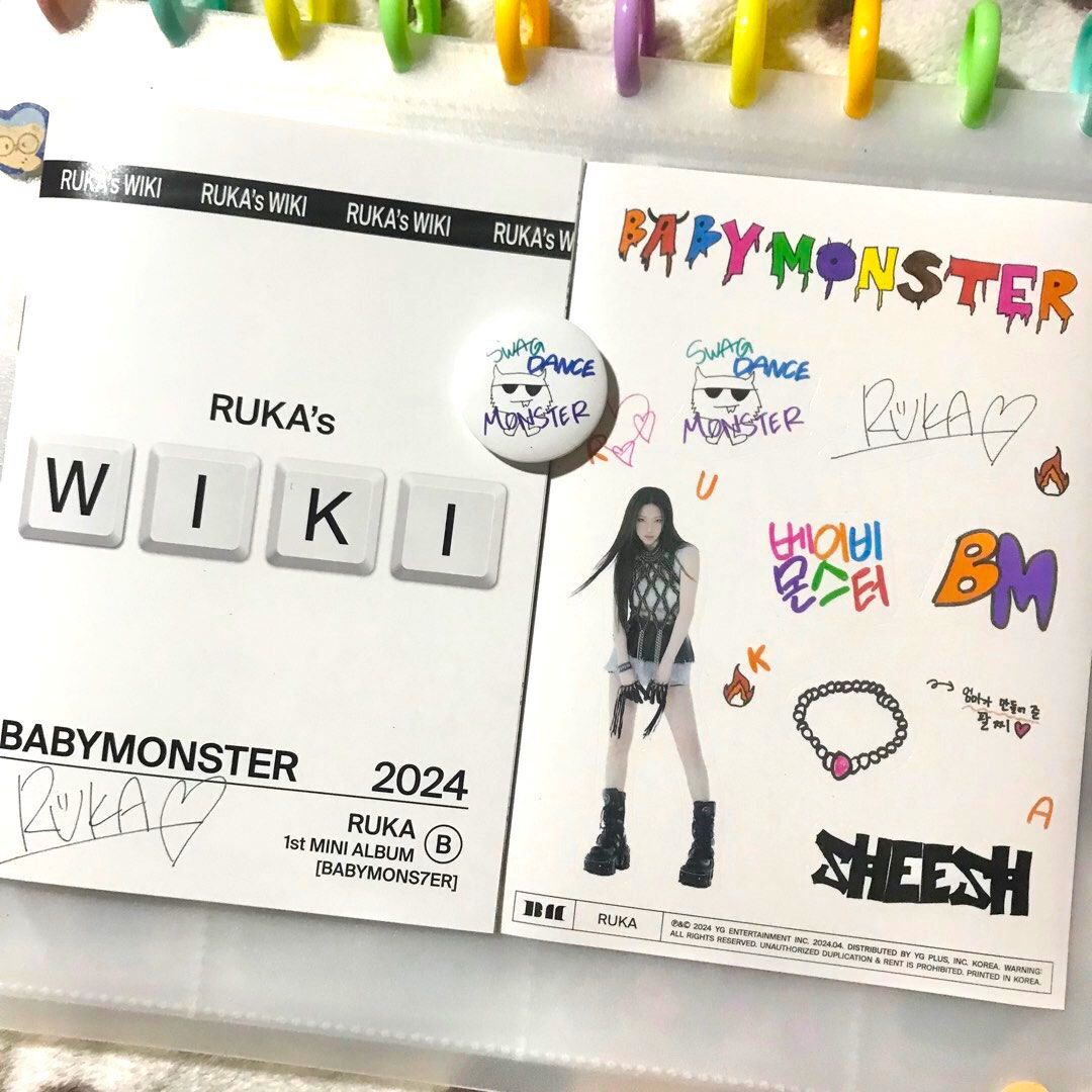 BABYMONSTER Ruka 1st Mini Album Inclusions Set, Hobbies & Toys ...