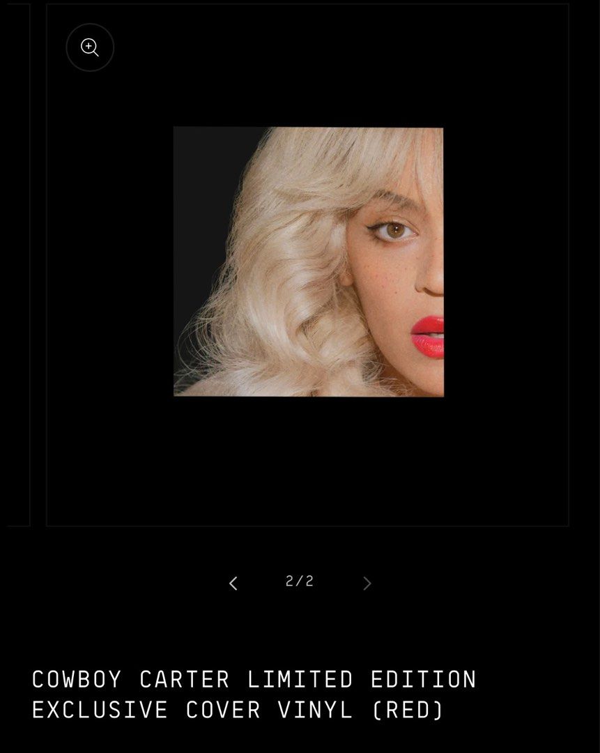 Beyoncé - “act ii Cowboy Carter” limited edition exclusive 2LP vinyl ...