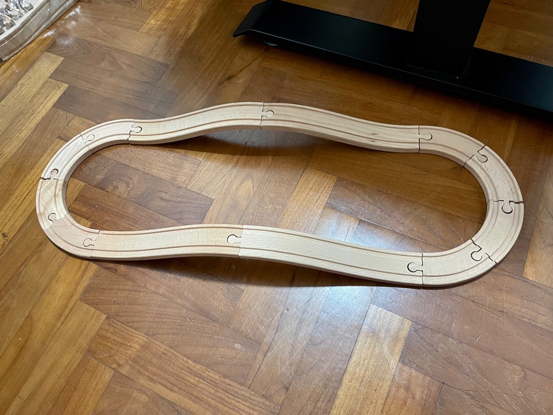 BN (Beech Wood) High Quality Durable Wooden Train Track Extension - 12 ...