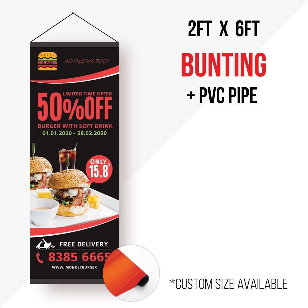 Bunting with PVC Pipe, Hobbies & Toys, Stationery & Craft, Art & Prints ...