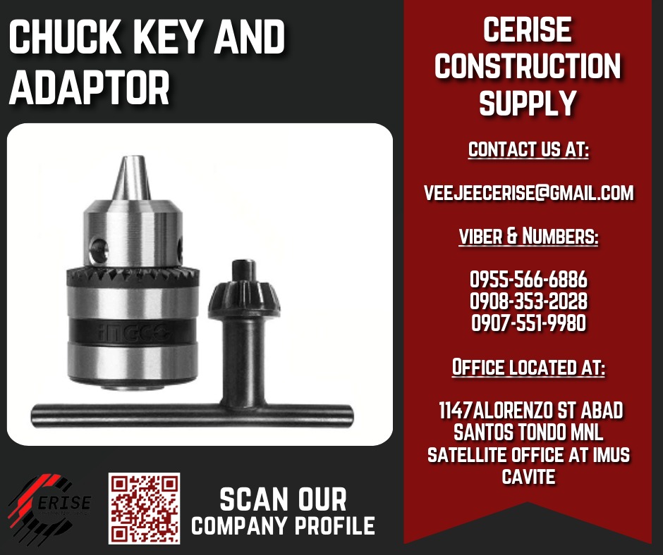 CHUCK KEY AND ADAPTOR, Commercial & Industrial, Industrial Equipment on ...